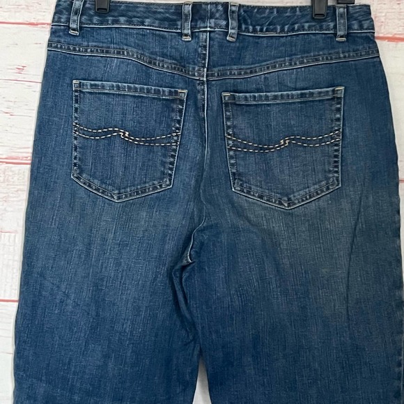 Talbots | Jeans | Talbots Womens Stretch Medium Wash Denim Embroidered ...